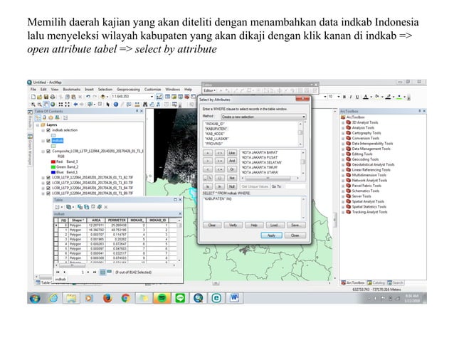 Tutorial klasifikasi awan dan idw menggunakan arc gis | PDF