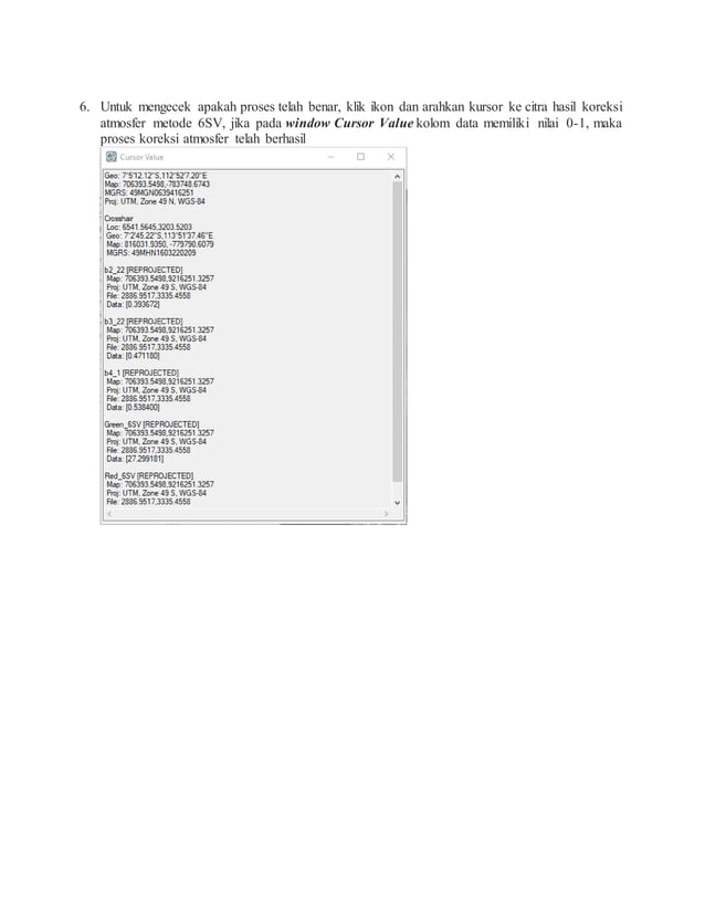 Tutorial Koreksi Atmosfer 6 SV | DOCX