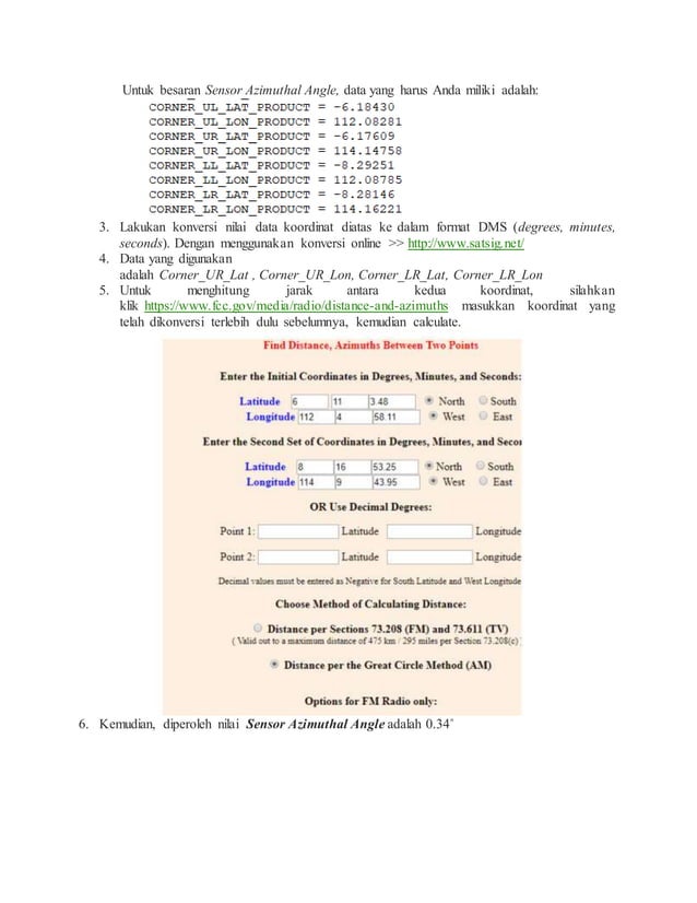 Tutorial Koreksi Atmosfer 6 SV | DOCX