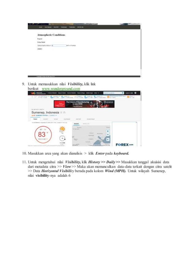Tutorial Koreksi Atmosfer 6 SV | DOCX