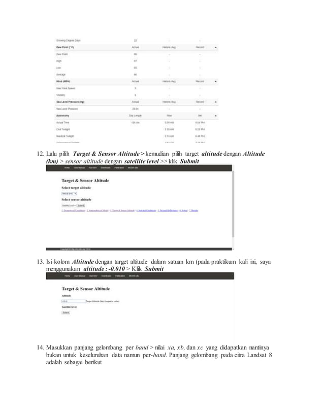Tutorial Koreksi Atmosfer 6 SV | DOCX