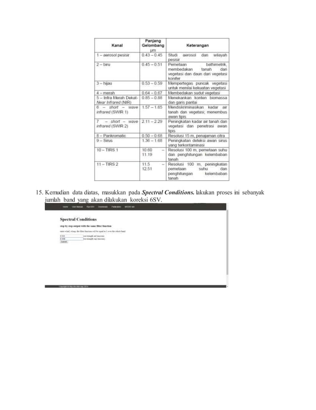 Tutorial Koreksi Atmosfer 6 SV | DOCX
