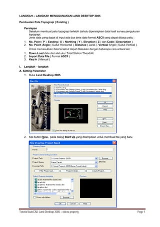 Tutorial landdesktop2005 | PDF