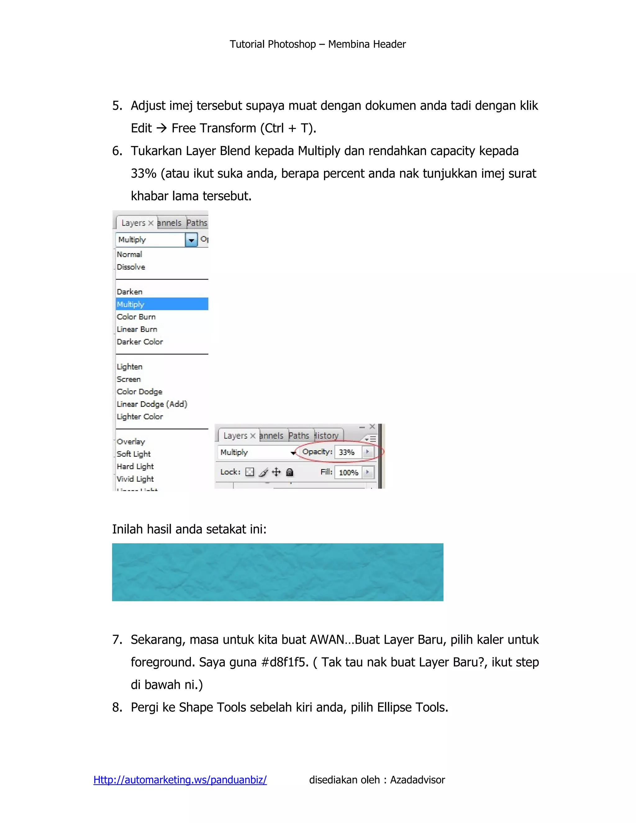 Tutorial lengkap asas photoshop cs | PDF