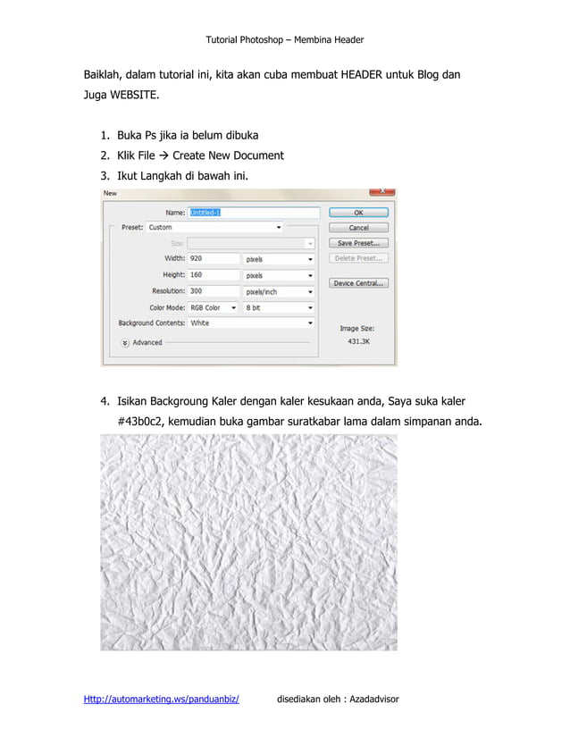 Tutorial lengkap asas photoshop cs | PDF