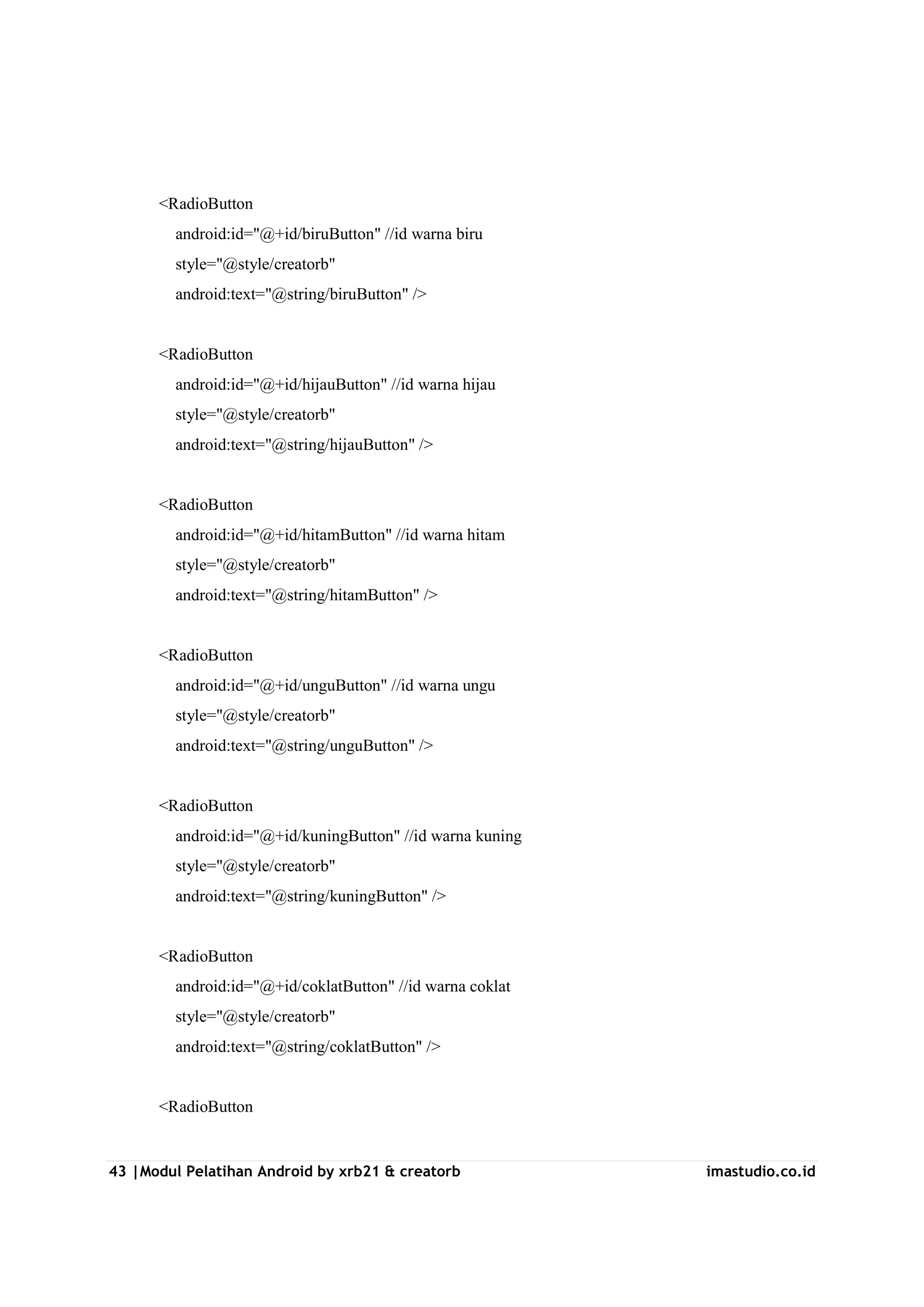 Tutorial Lengkap Cara Membuat Aplikasi Android Sederhana | PDF