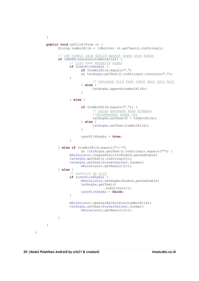 Tutorial Lengkap Cara Membuat Aplikasi Android Sederhana | PDF
