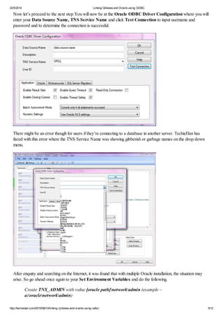 Tutorial ligar qlik_view_oracle | PDF