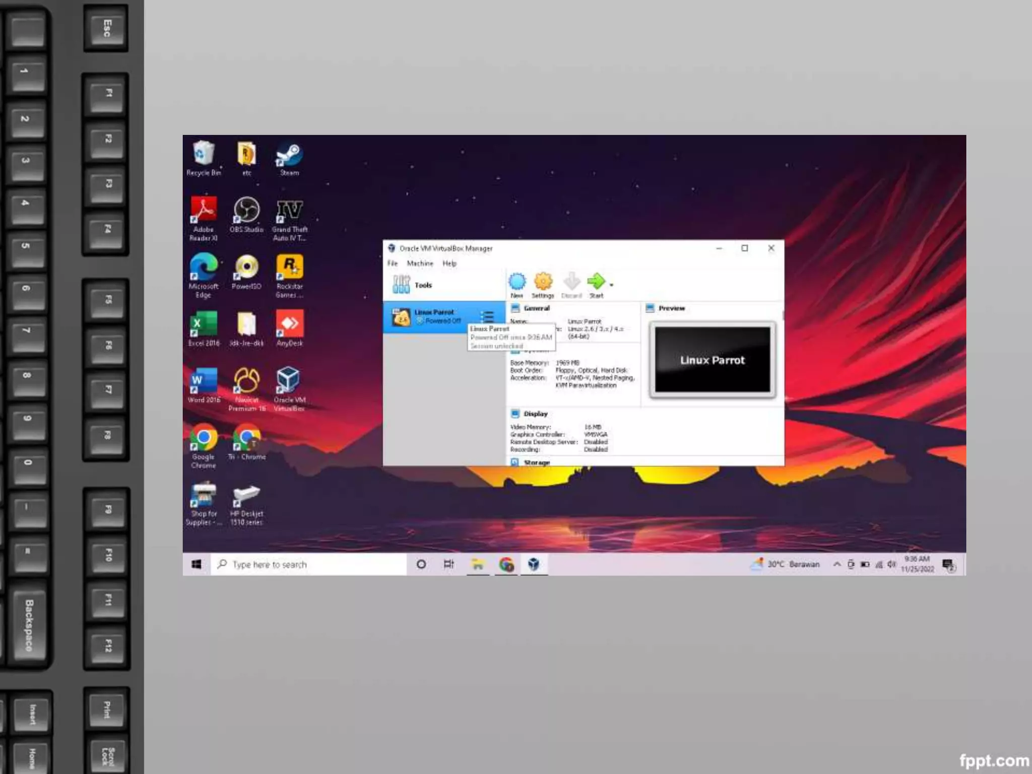 tutorial linux parrot- sistem operasi kelompok 5 C.ppt