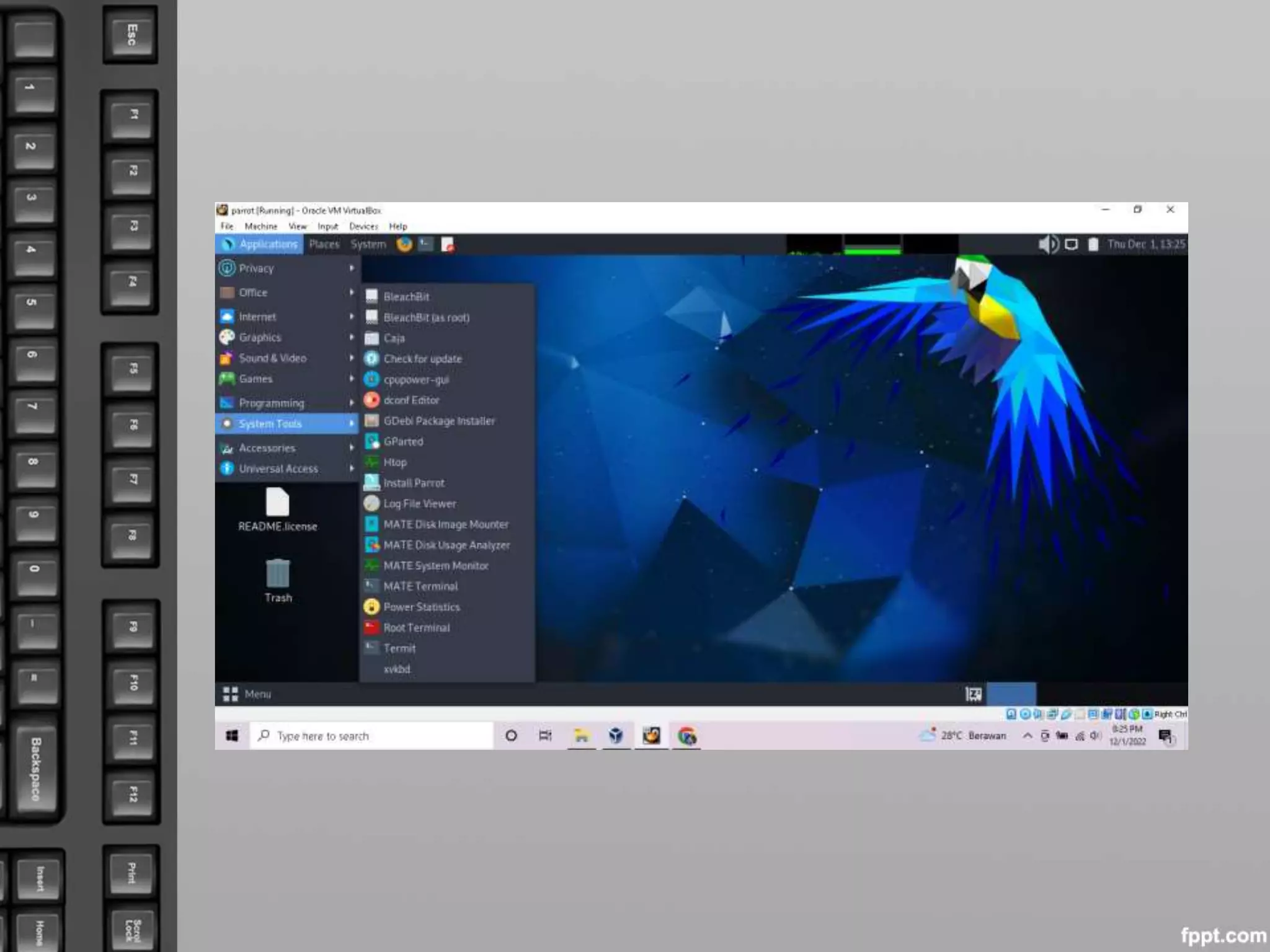 tutorial linux parrot- sistem operasi kelompok 5 C.ppt