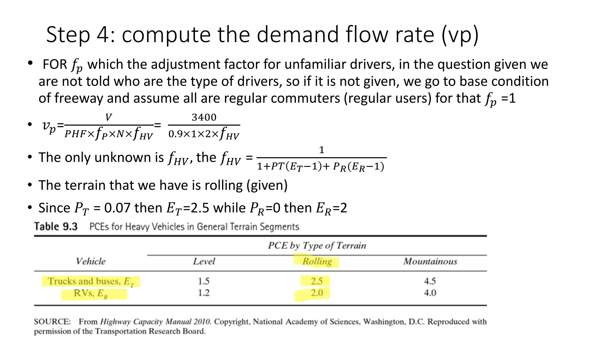 Highway LOS - Freeway-- Multilane -- highway class 2 & 3 Housam Siyoufi ...