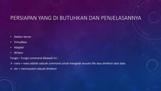 Tutorial mail server di debian | PPT