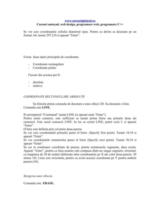 Tutorial (manual) autocad partea 1 | PDF