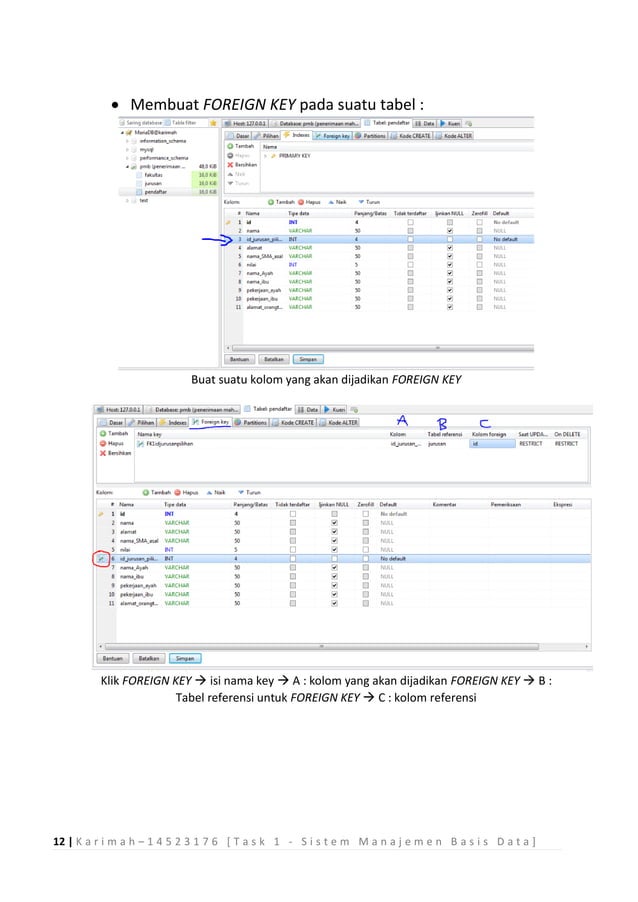 Install MariaDB pada WINDOWS, Konfigurasi, DDL, dan DML | PDF