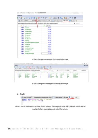 Install MariaDB pada WINDOWS, Konfigurasi, DDL, dan DML | PDF