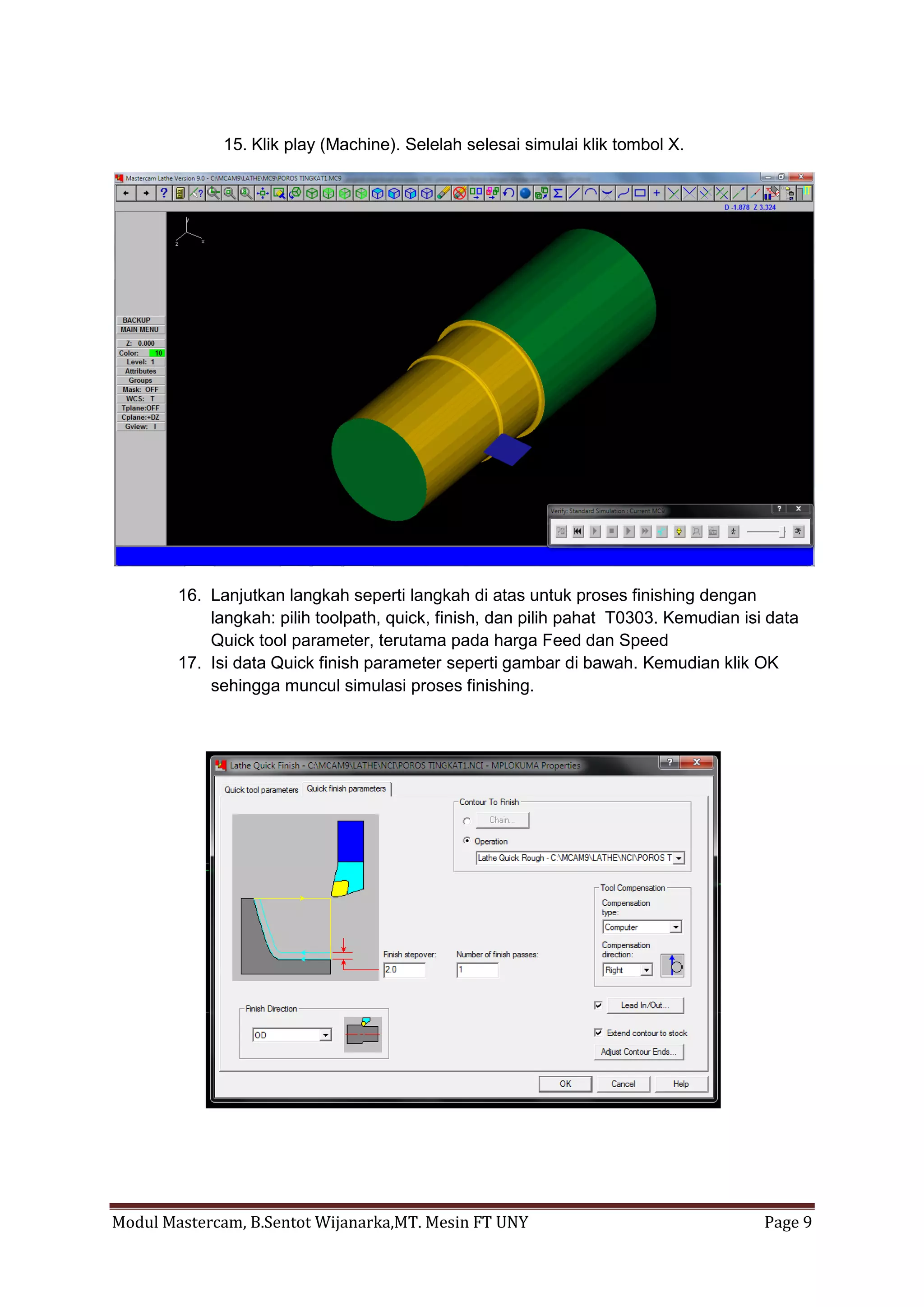 Tutorial Mastecam Lathe 9 Pemula Pdf