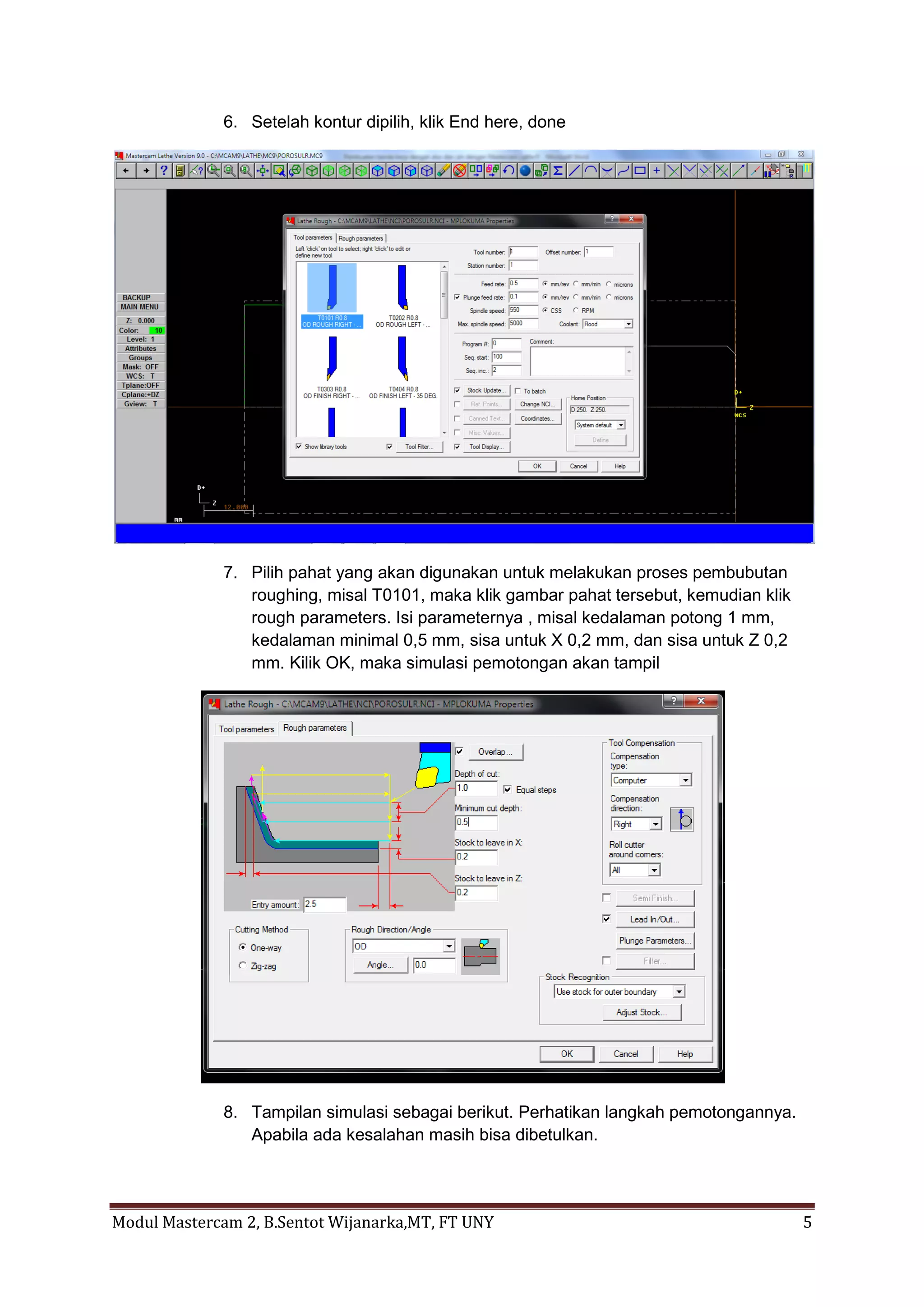 Tutorial mastercam lathe groove and thread1 | PDF