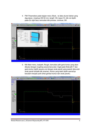 Tutorial mastercam lathe groove and thread1 | PDF