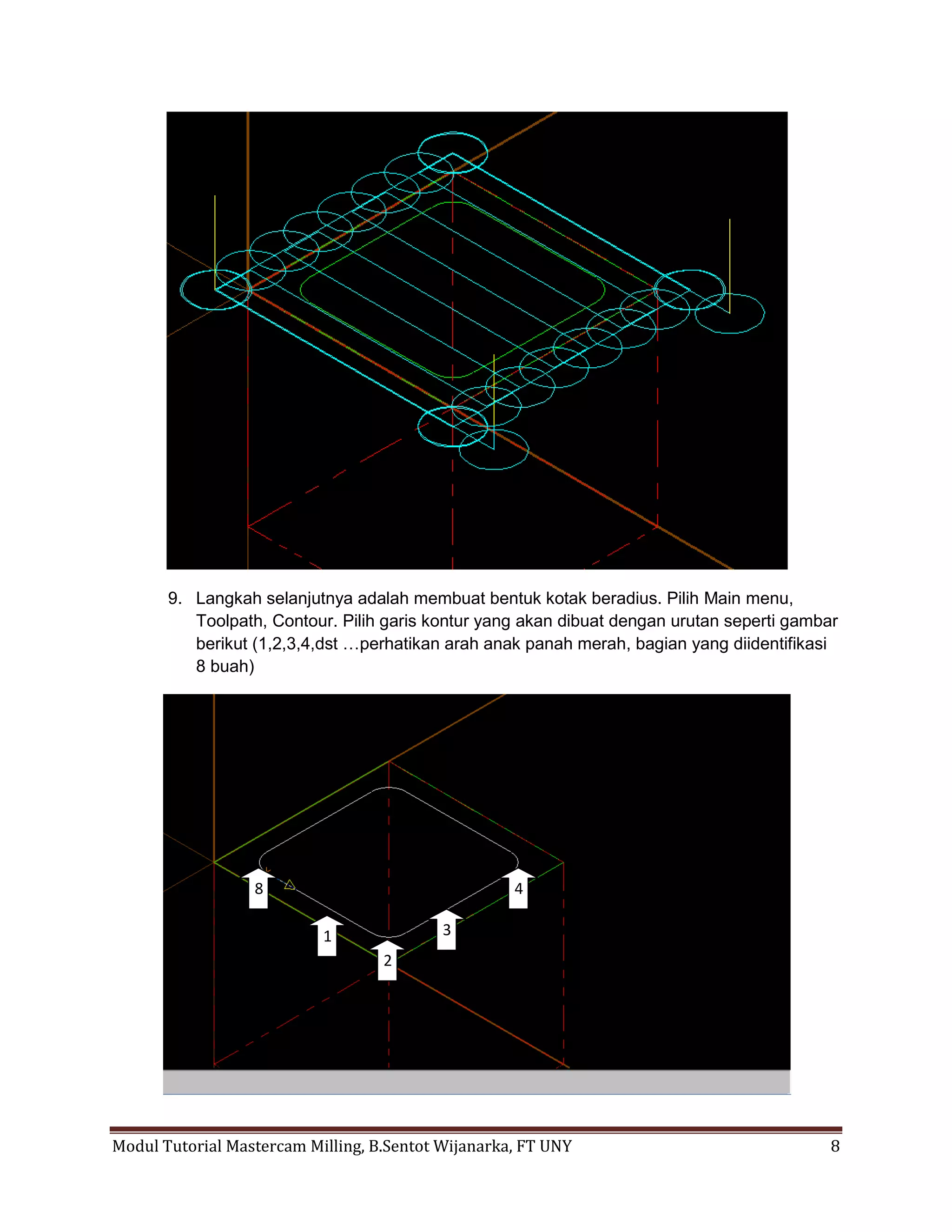 Tutorial mastercam milling 9 untuk pemula1 | PDF