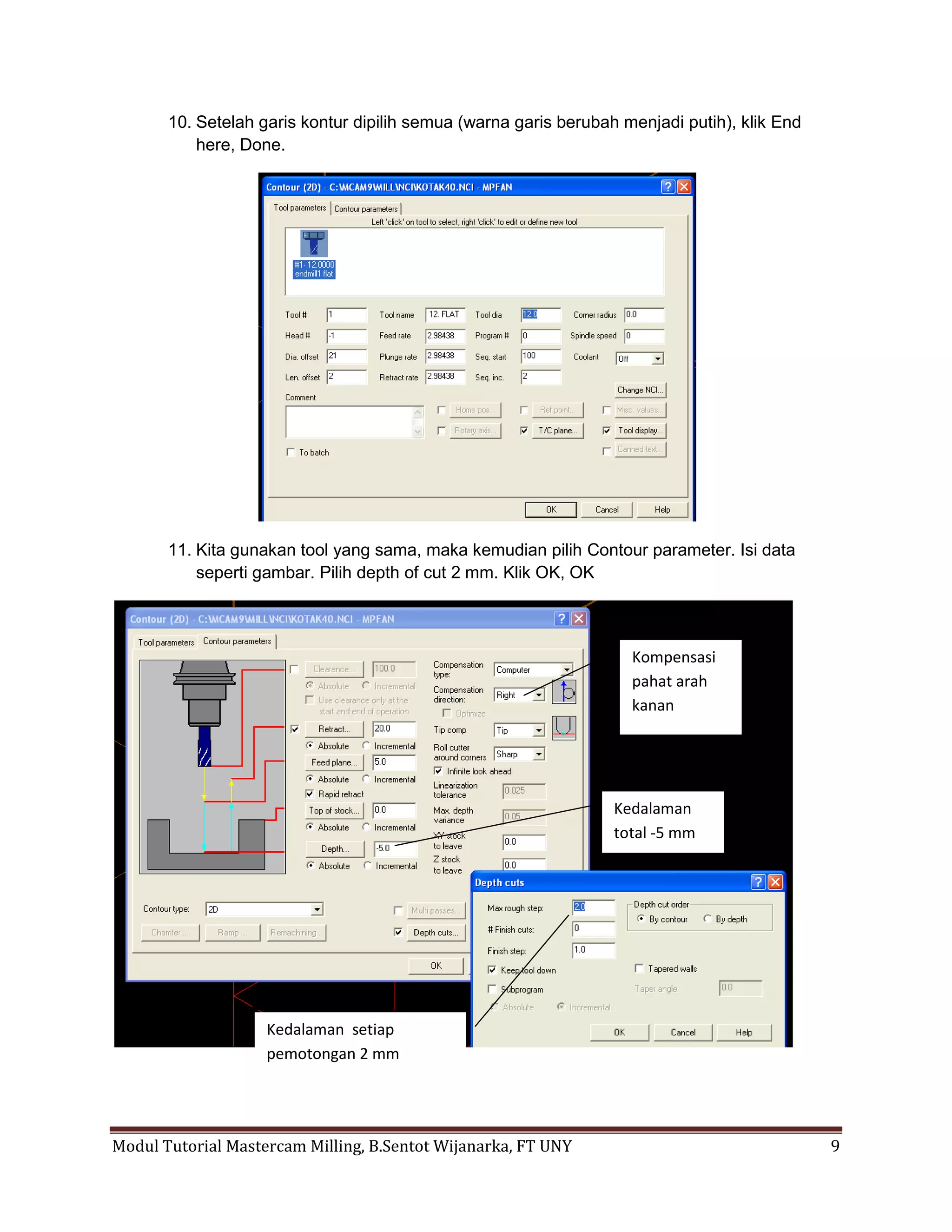 Tutorial mastercam milling 9 untuk pemula1 | PDF