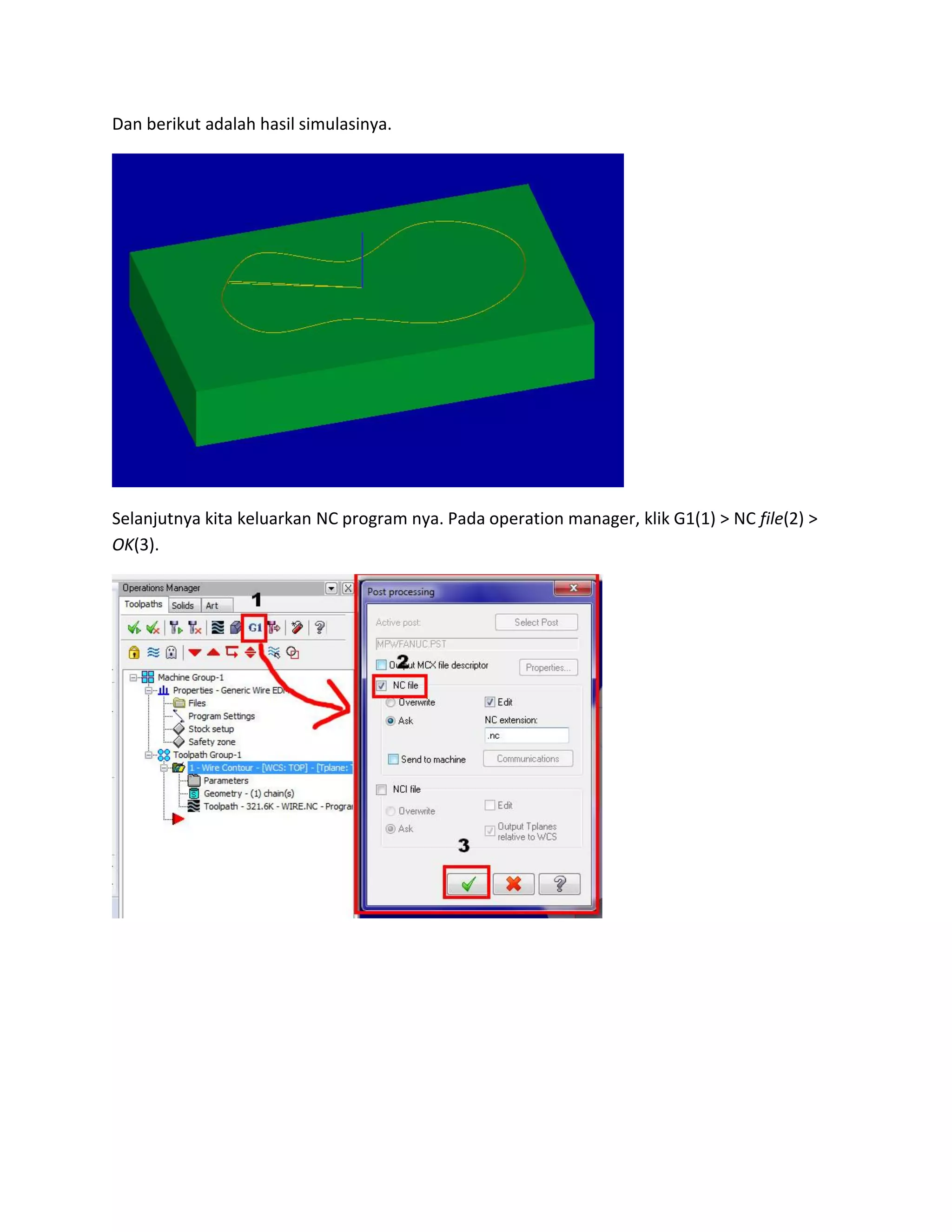 Tutorial mastercam x wire | PDF