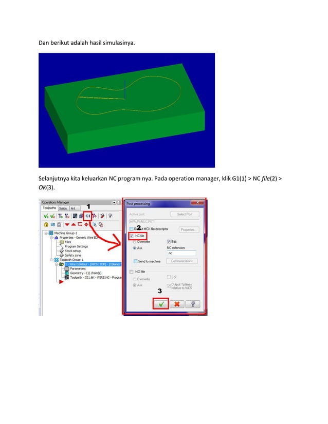 Tutorial mastercam x wire | PDF
