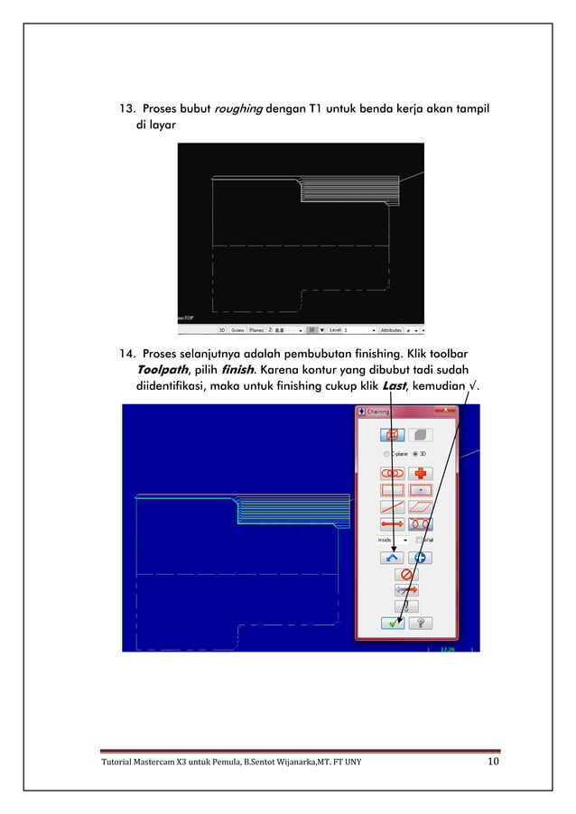 Tutorial master cam x3 for beginers | PDF