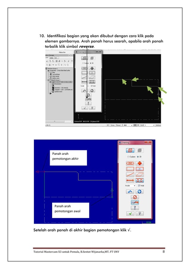 Tutorial master cam x3 for beginers | PDF