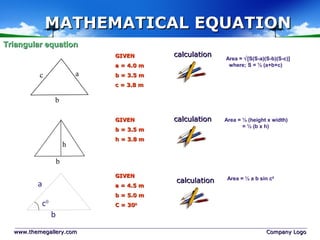 Tutorial mathematical equation | PPT