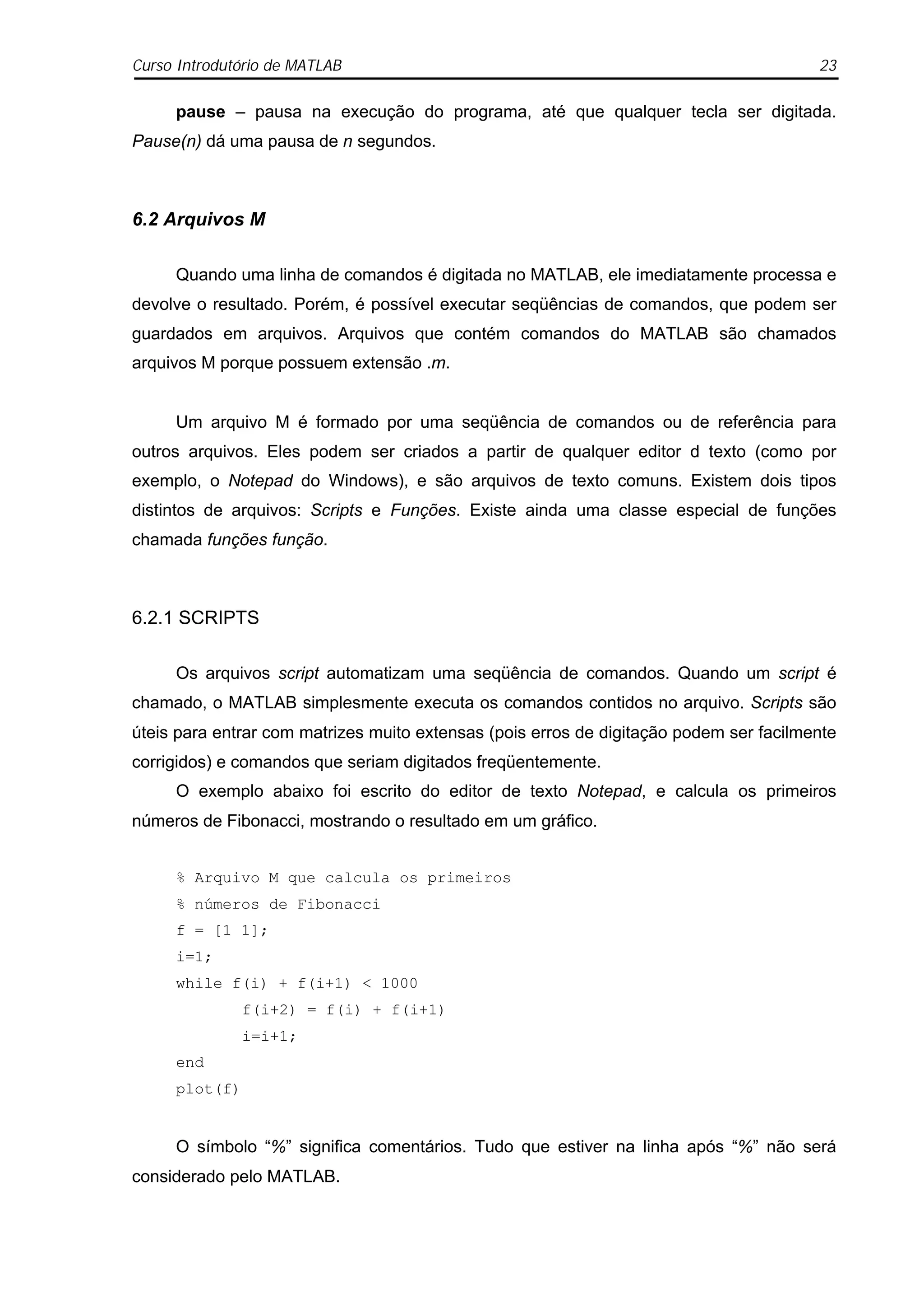 Tutorial matlab | PDF