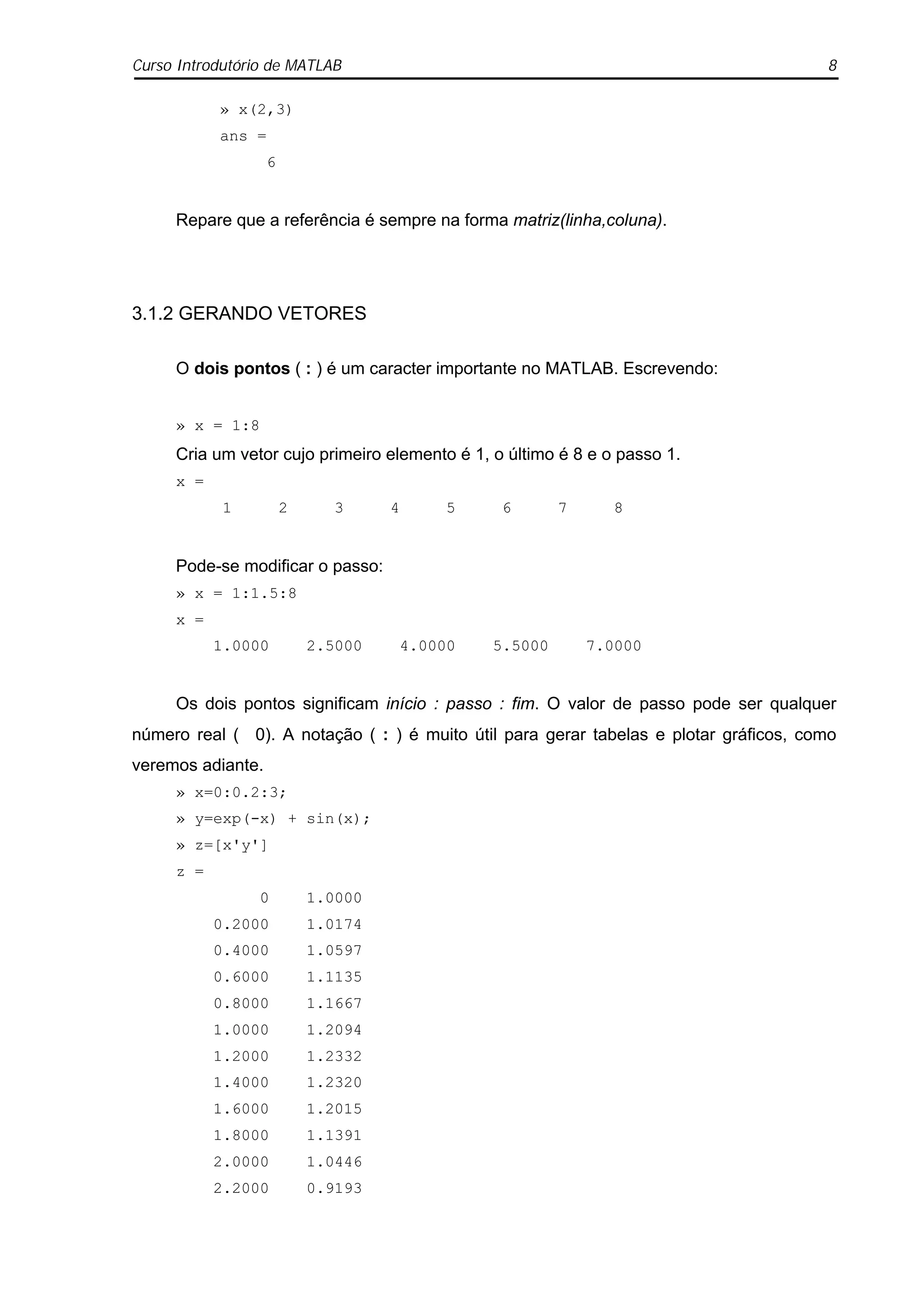 Tutorial matlab | PDF