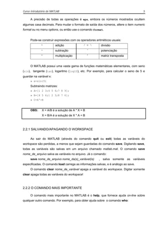 Tutorial matlab | PDF