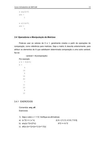 Tutorial matlab | PDF