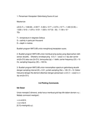 Matlab Tutorial | PDF