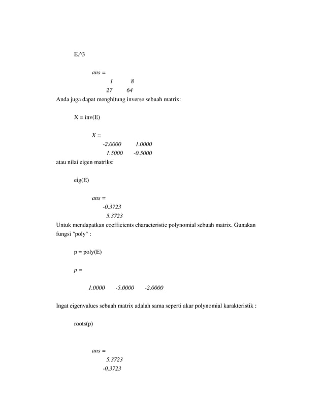 Matlab Tutorial | PDF