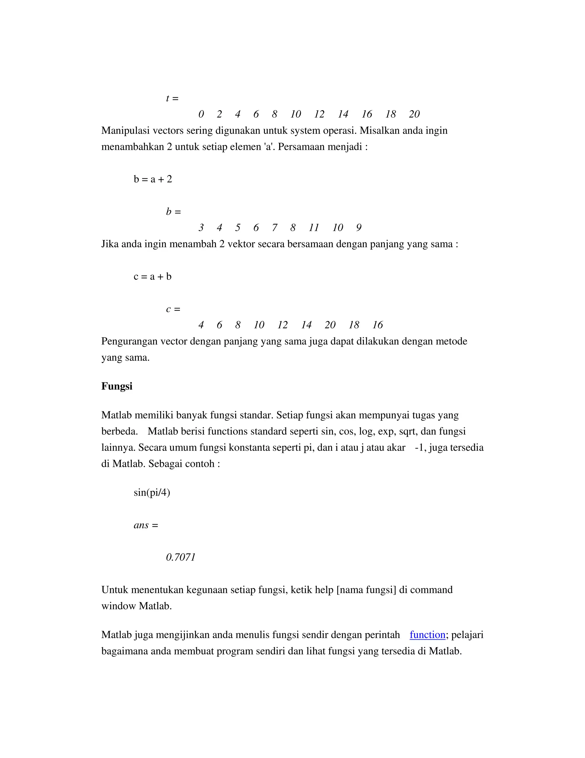 Tutorial matlab | PDF