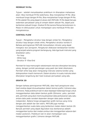 Tutorial matlab | PDF