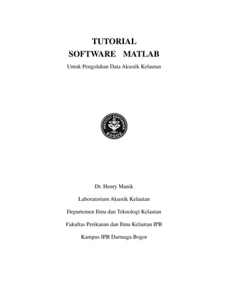 Tutorial matlab | PDF