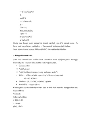 Tutorial Matlab | DOC