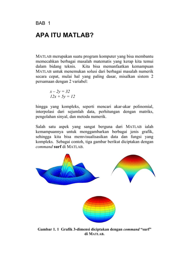 Tutorial Praktis Belajar Matlab Teguh W | PDF