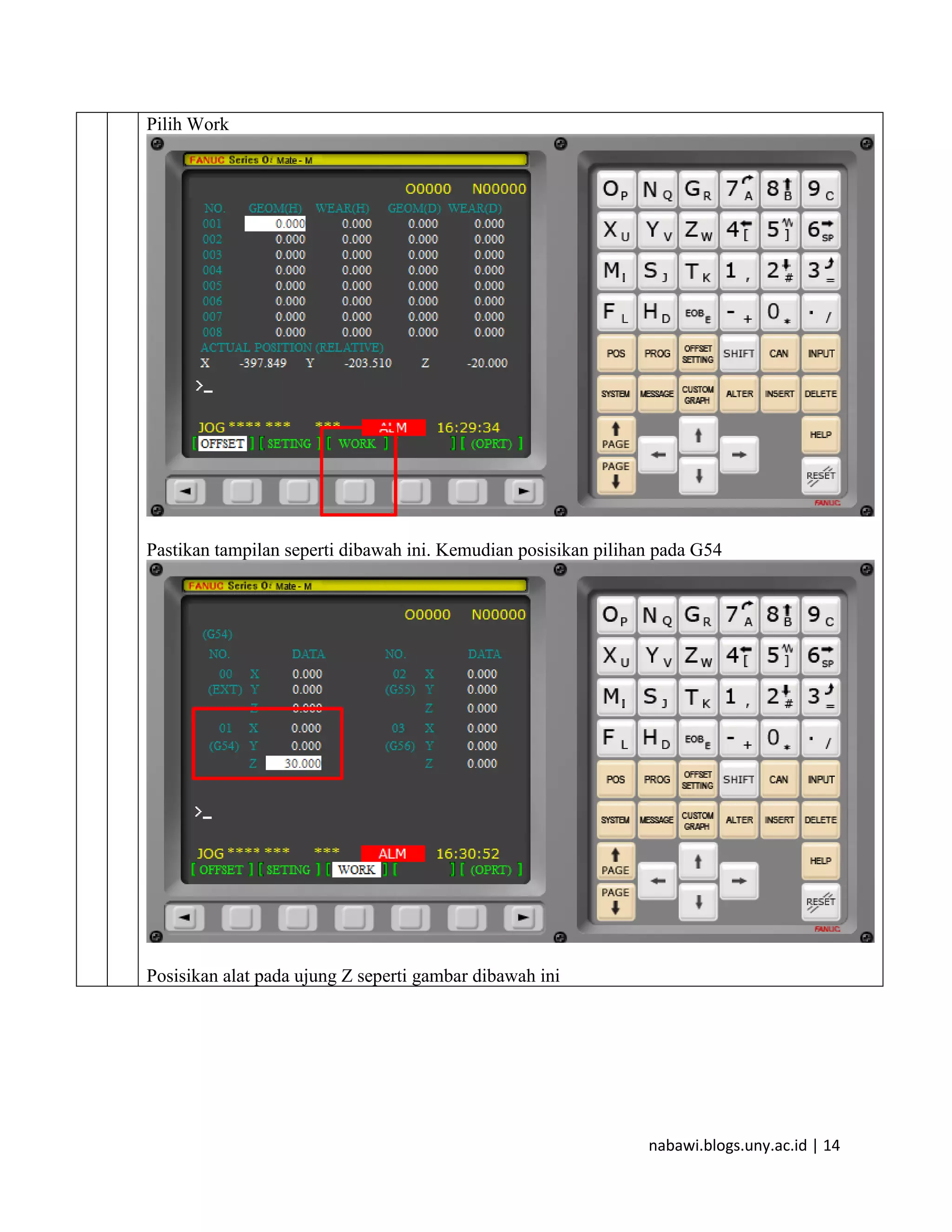Tutorial melakukan facing pada cnc fanuc 0i m | PDF