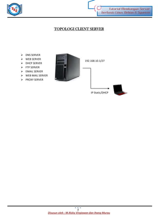 Tutorial membangun server jaringan | PDF