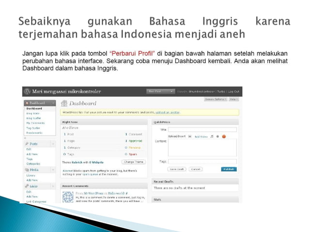 Tutorial membuat blog | PPT