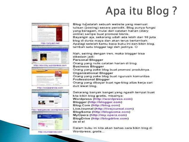 Tutorial membuat blog | PPT
