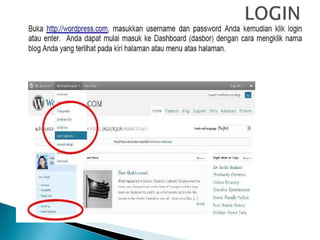 Tutorial membuat blog | PPT