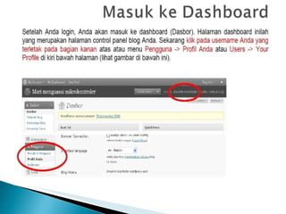 Tutorial membuat blog | PPT
