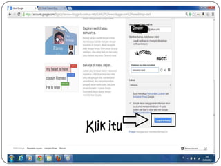 Tutorial cara membuat blog dengan blogspot | PPT