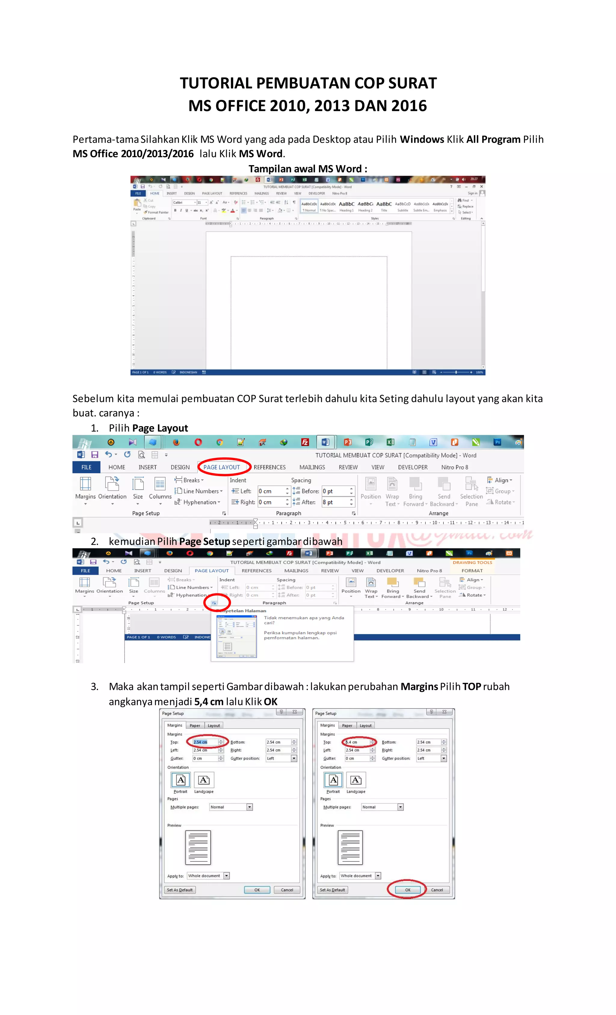 Tutorial membuat cop surat | PDF