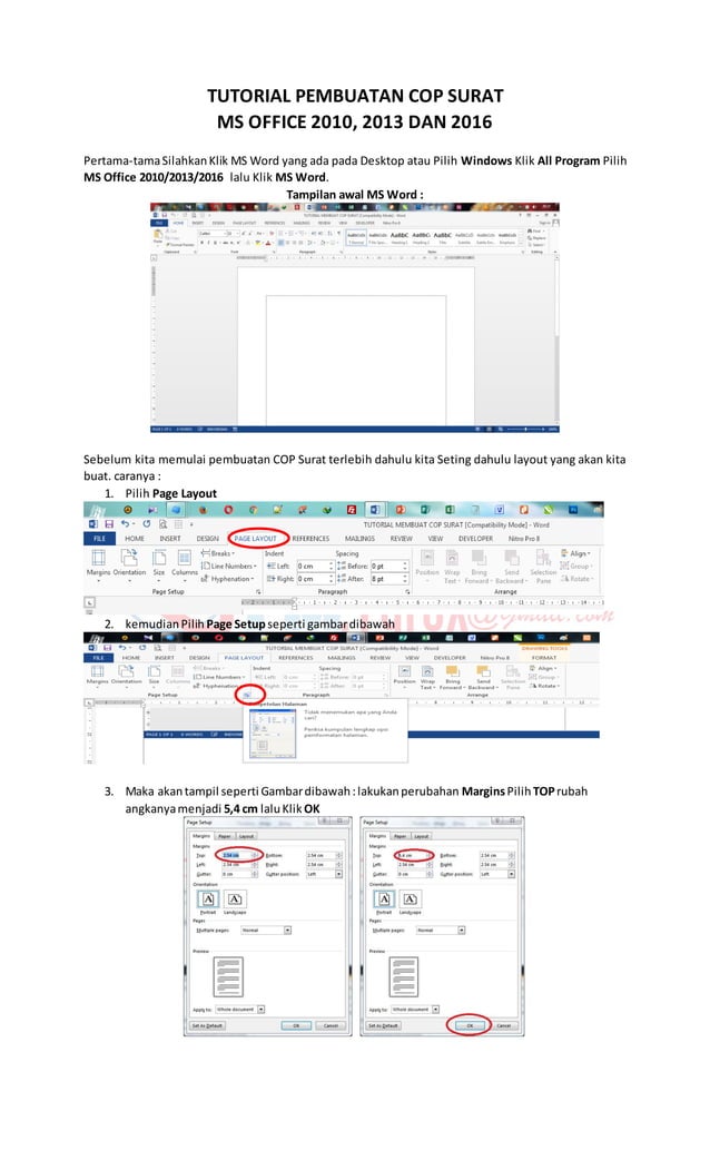 Tutorial membuat cop surat | PDF