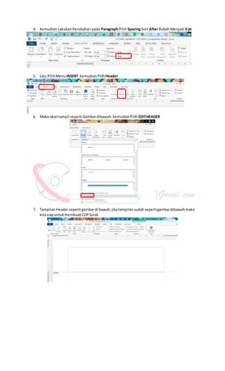 Tutorial membuat cop surat | PDF
